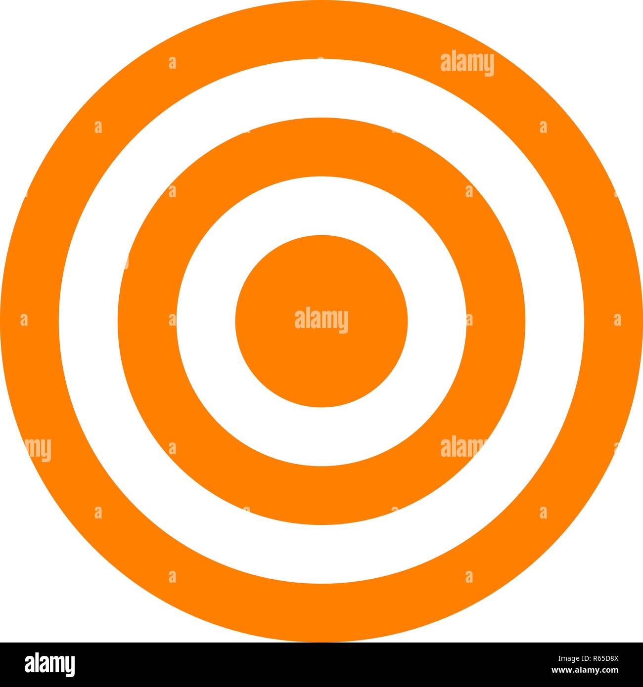 Target sign - orange simple transparent, isolated - vector illustration ...