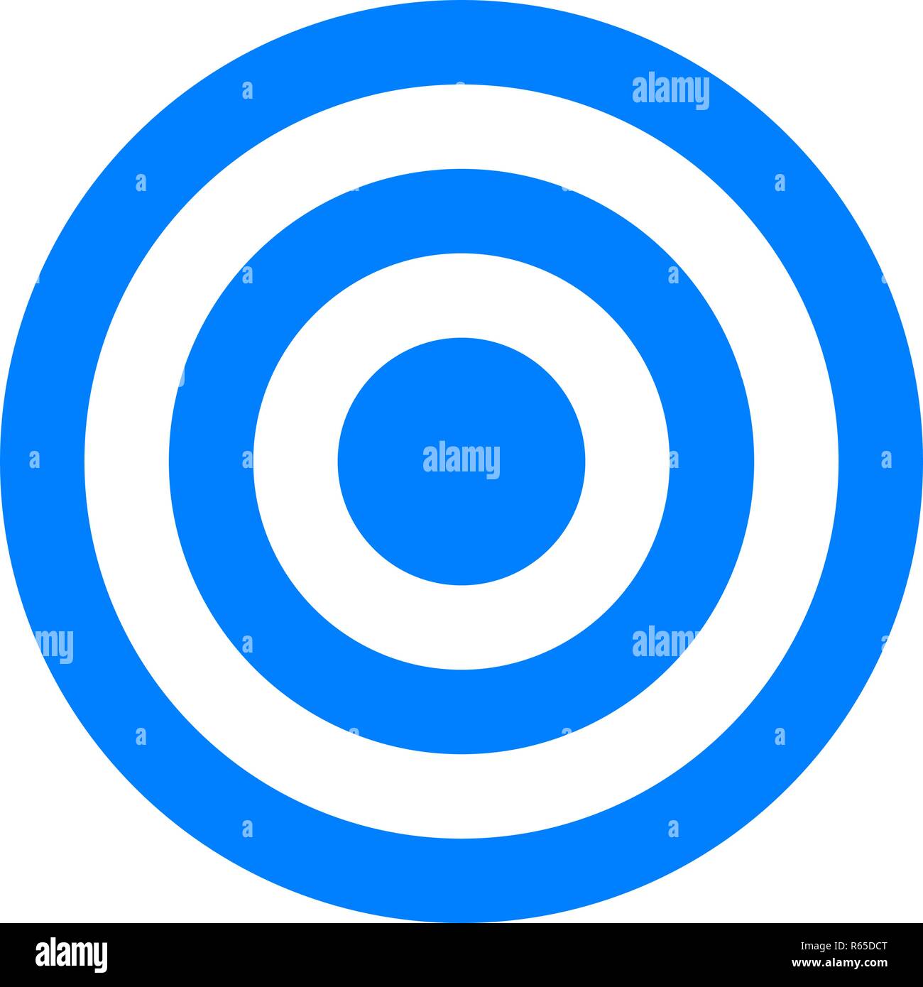 Target sign - blue simple transparent, isolated - vector illustration ...
