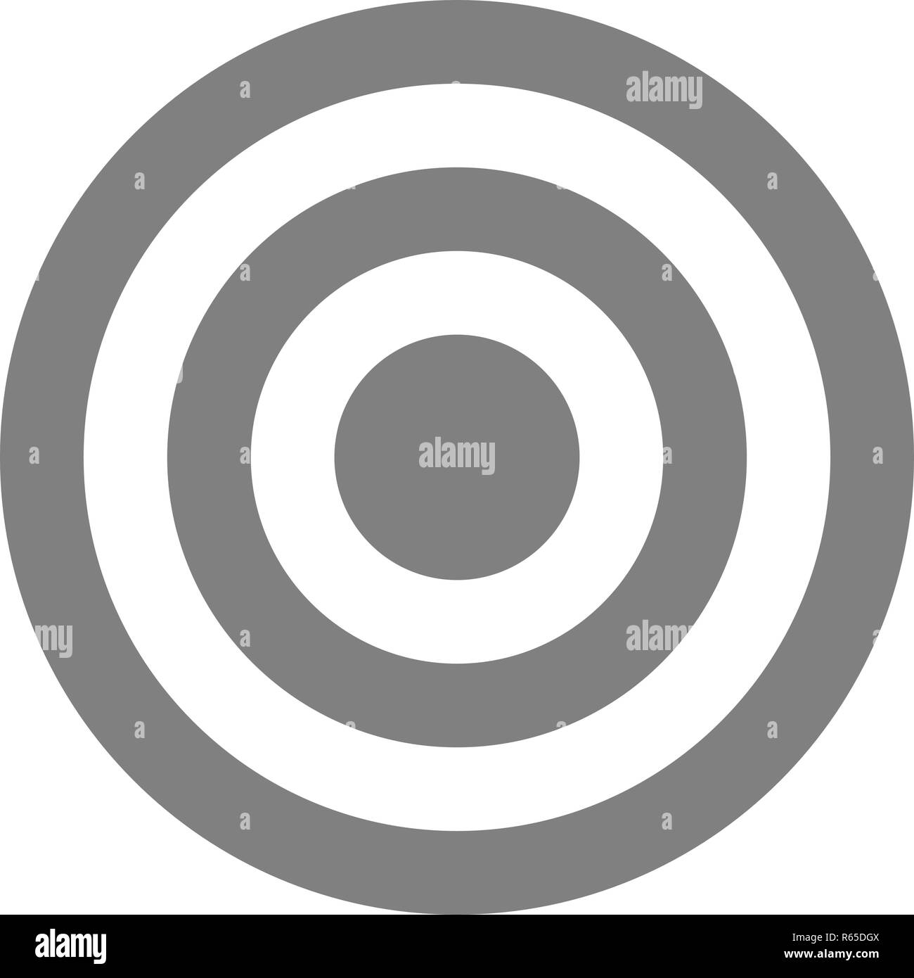 Target sign - medium gray simple transparent, isolated - vector ...