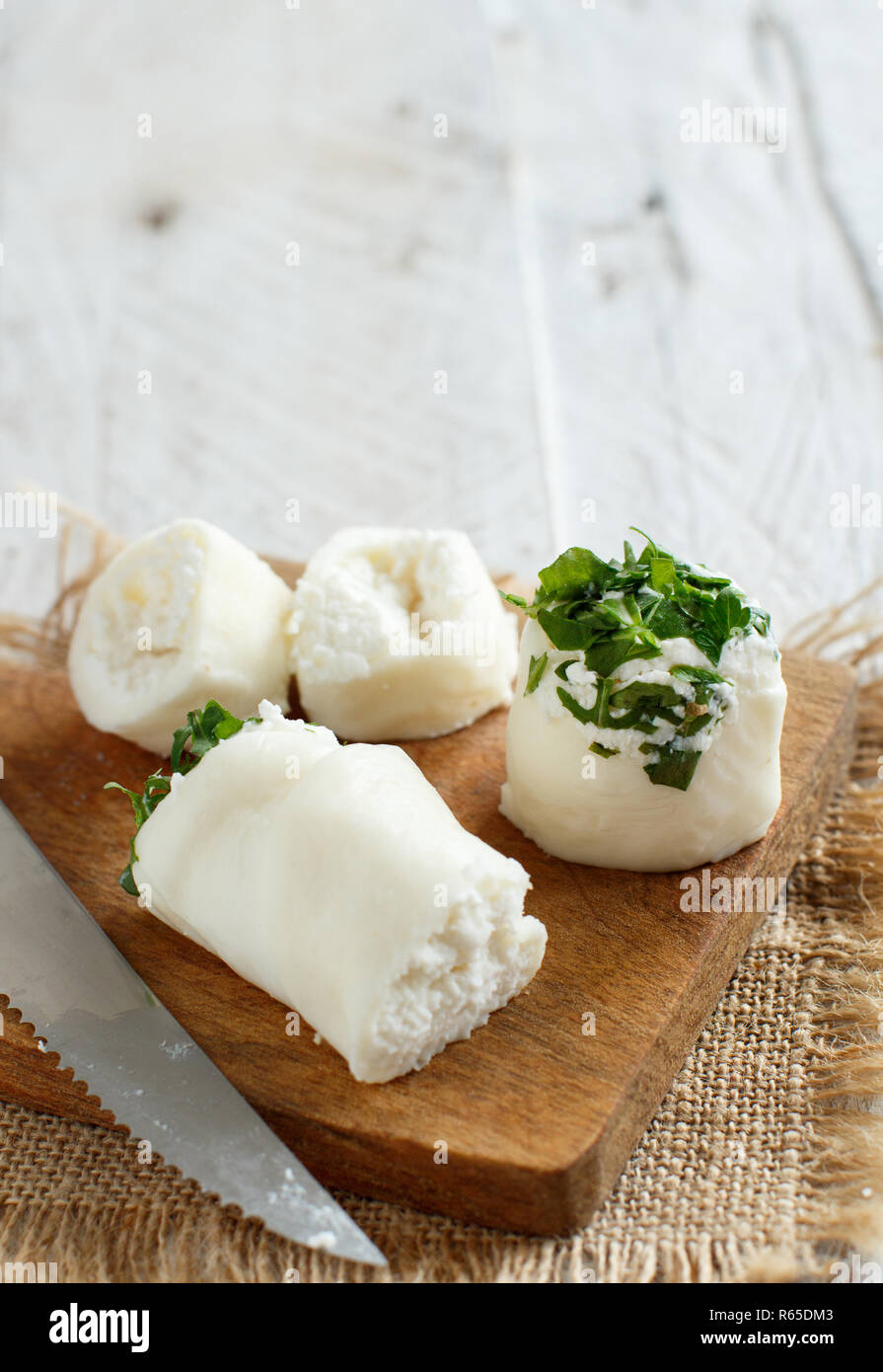 Italian mozzarella sticks stuffed with ricotta Stock Photo - Alamy