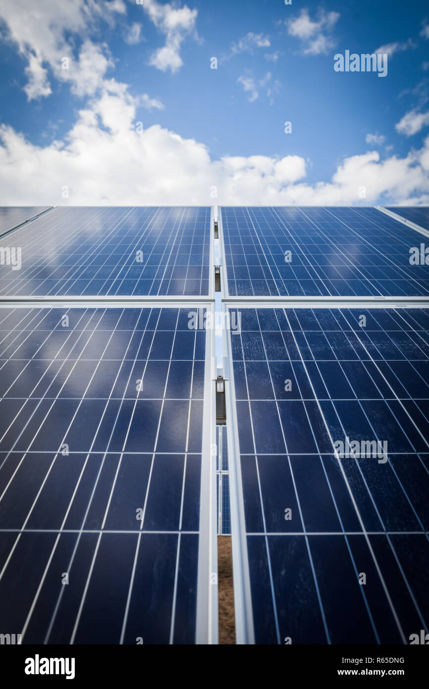 Solar panel detail Stock Photo - Alamy