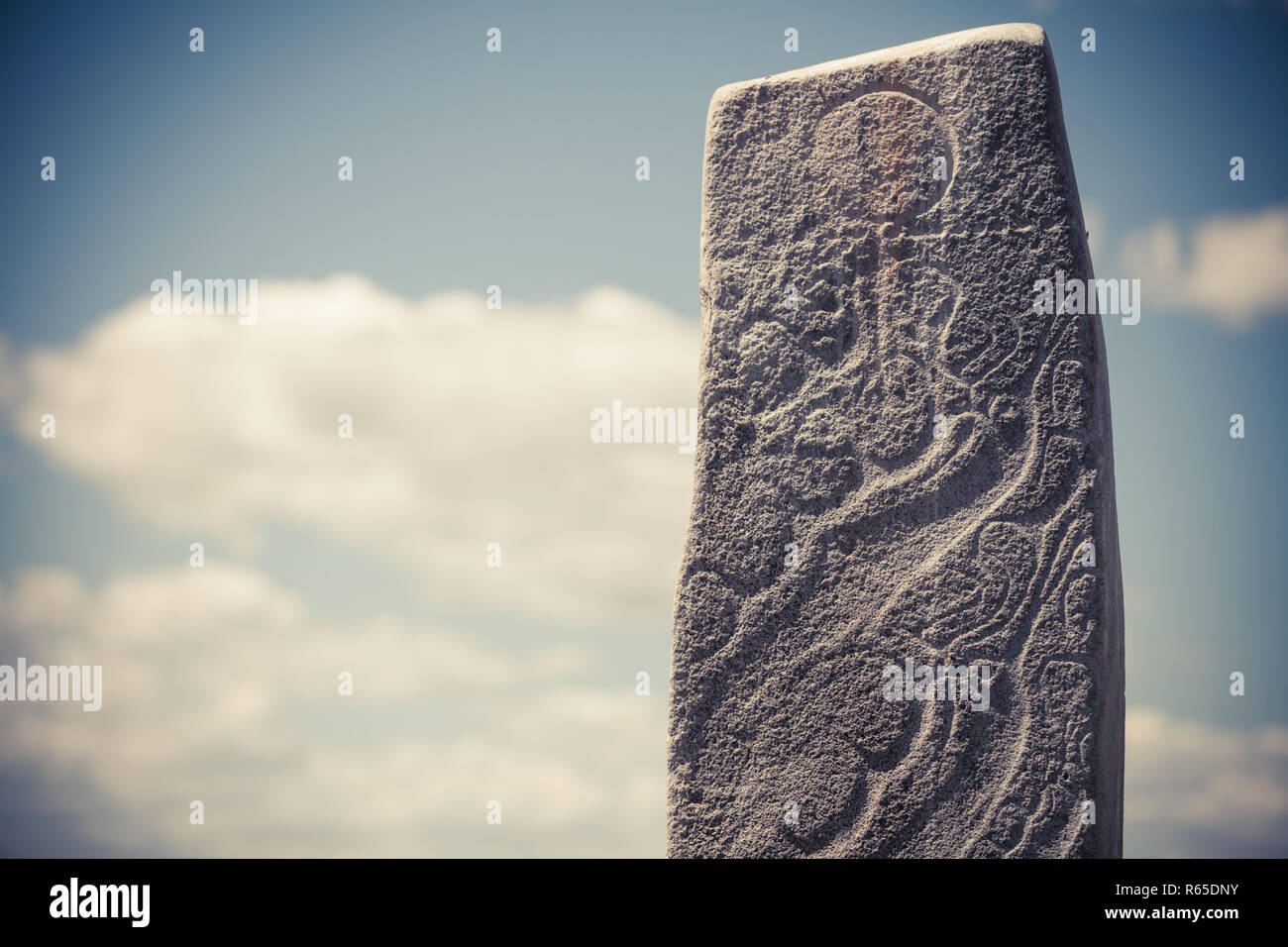 Deer stone in Mongolia Stock Photo - Alamy