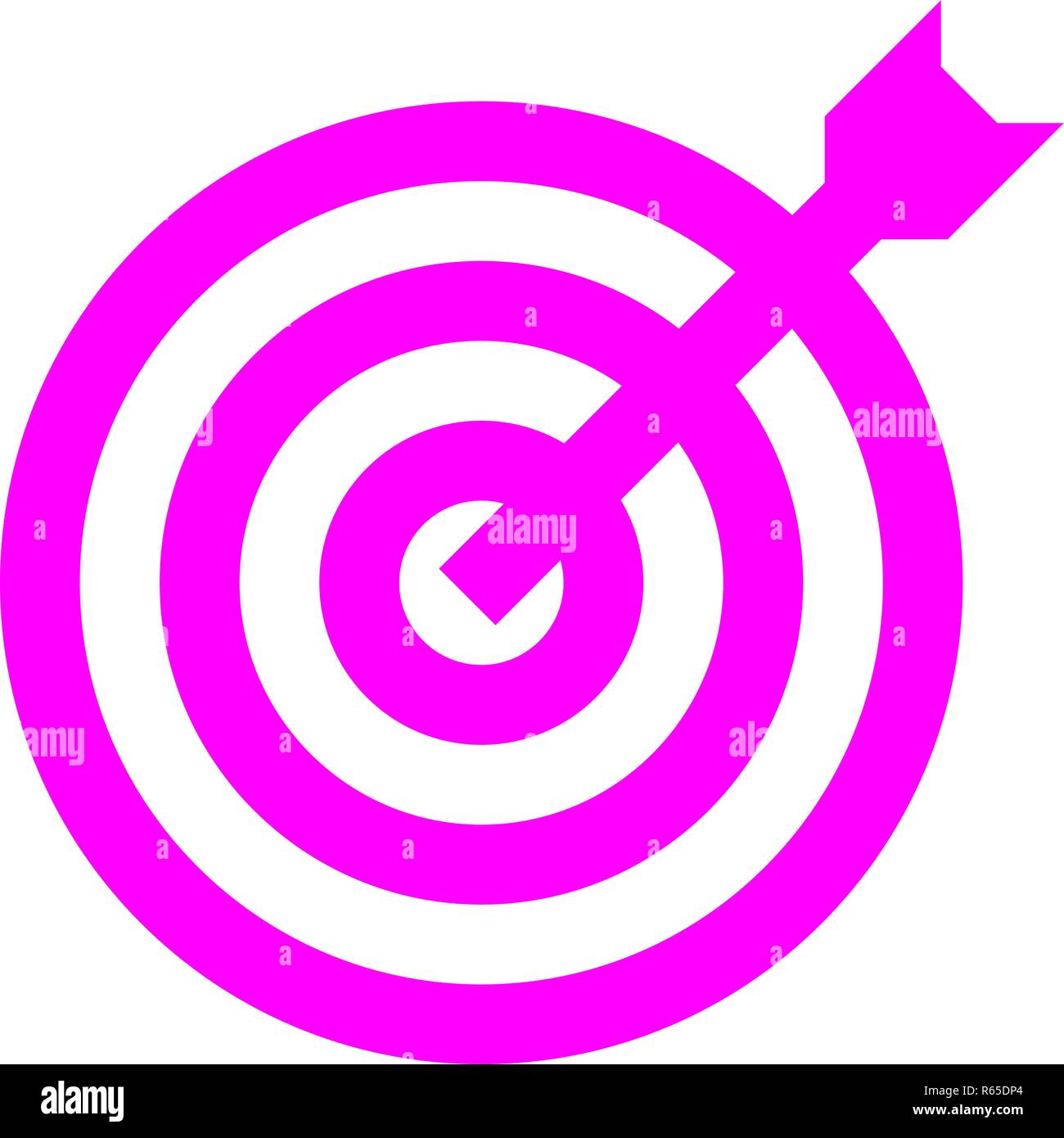 Target sign - purple transparent with dart, isolated - vector ...