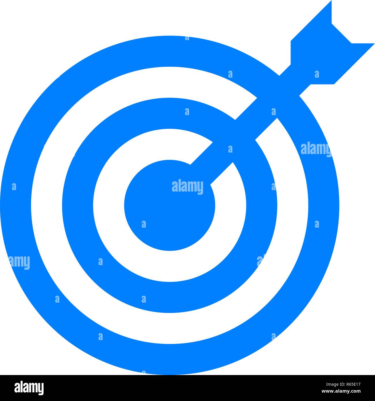 Target sign - blue transparent with dart, isolated - vector ...