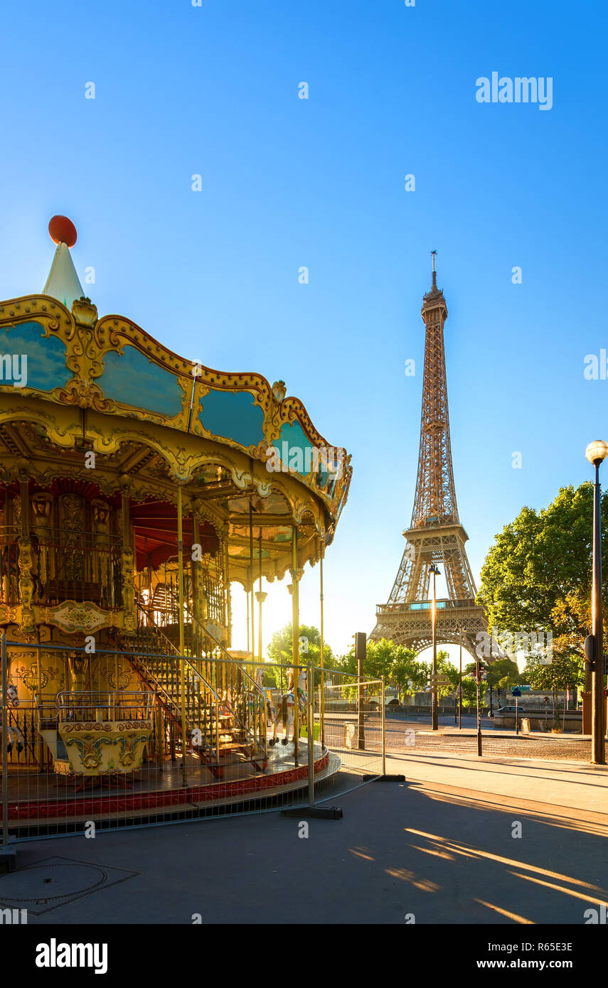 Carousel in Paris Stock Photo - Alamy