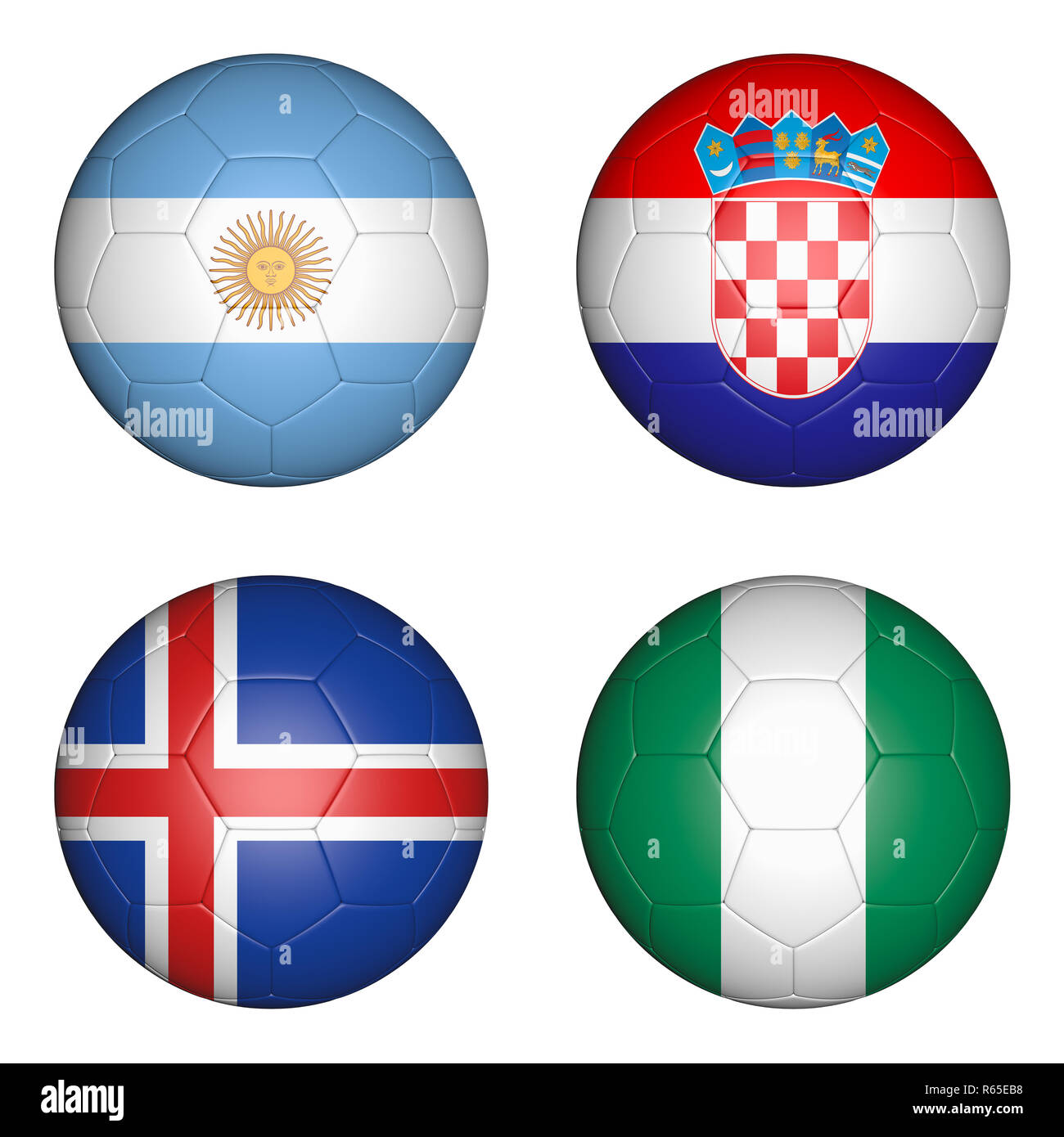 balls with flags Stock Photo - Alamy