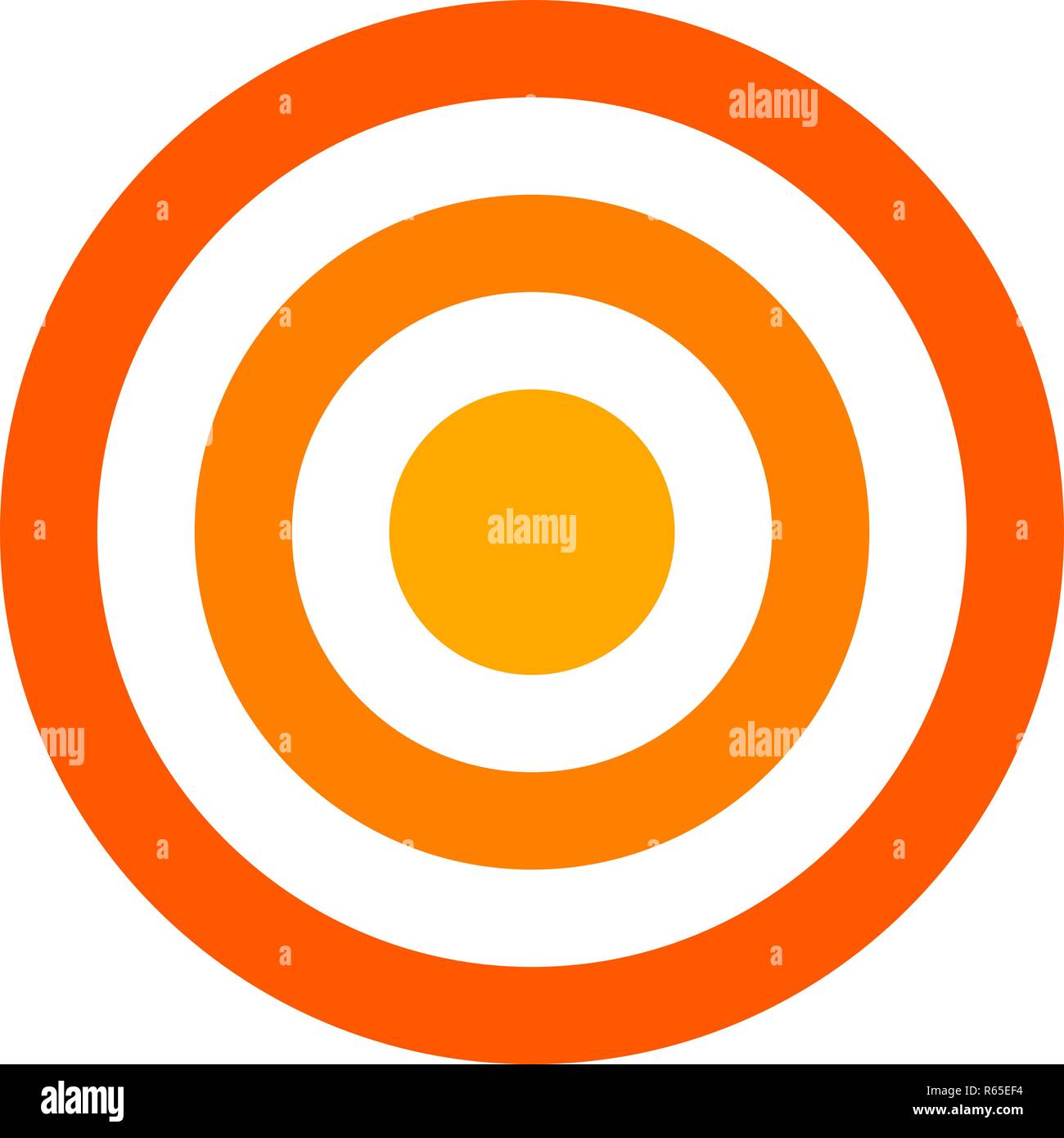 Target sign - orange shades simple transparent, isolated - vector ...