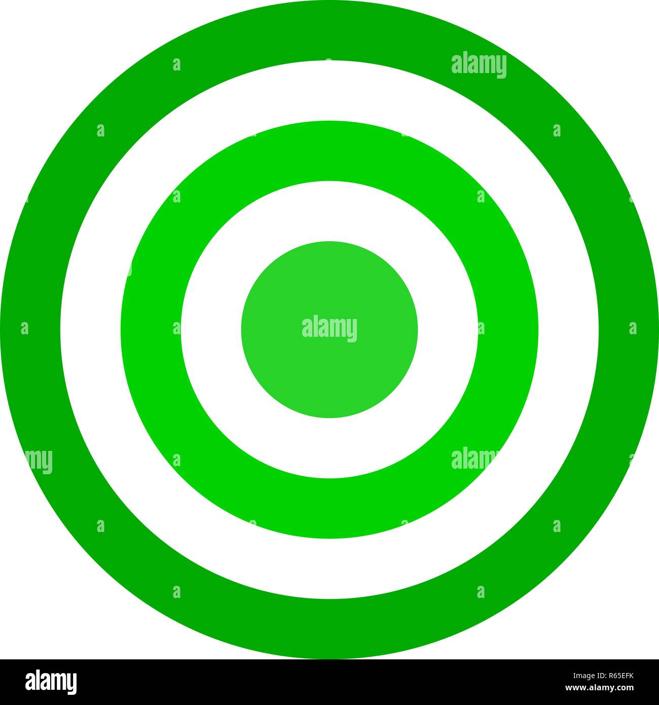 Target sign - green shades simple transparent, isolated - vector ...