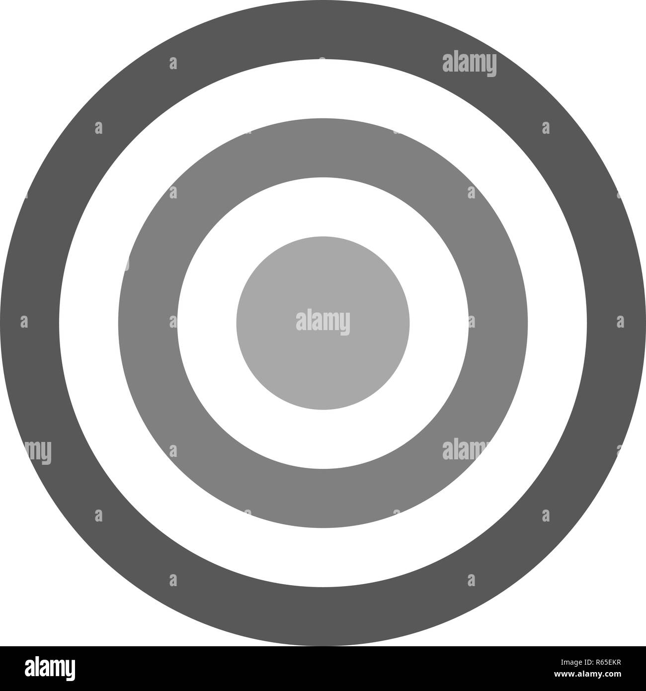 Target sign - medium gray shades simple transparent, isolated - vector ...