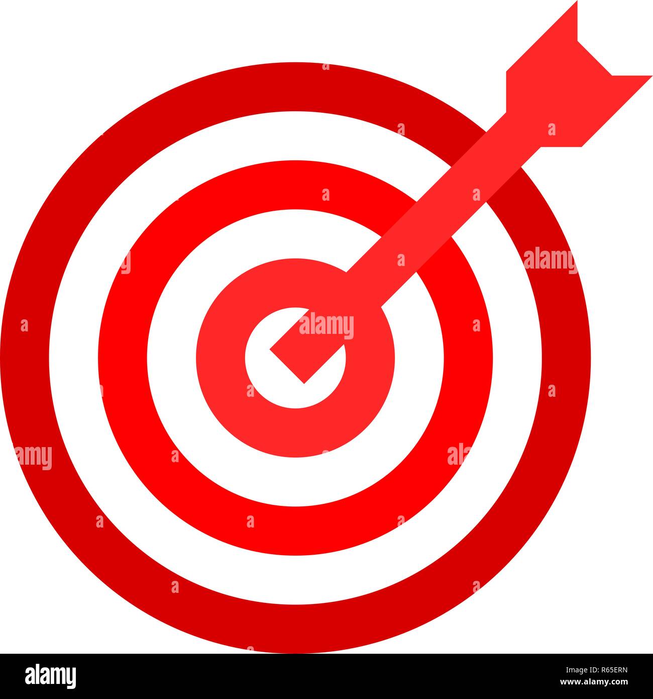 Target sign - red shades transparent with dart, isolated - vector ...