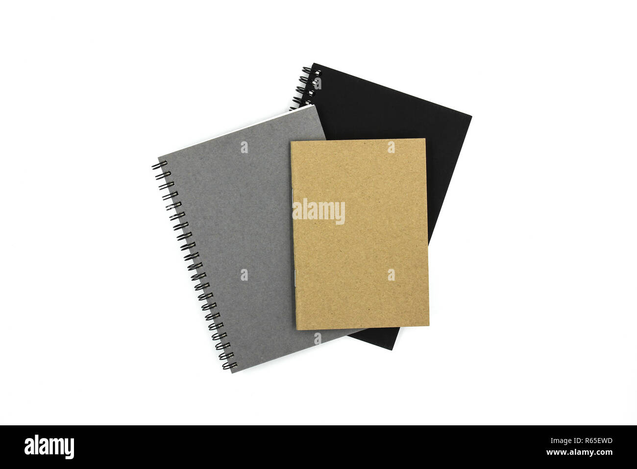 Notebooks isolated on white background Stock Photo - Alamy