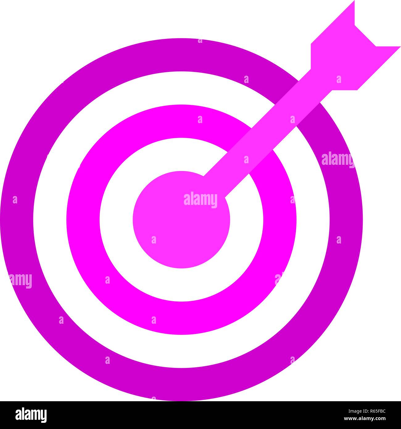 Target sign - purple shades transparent with dart, isolated - vector ...