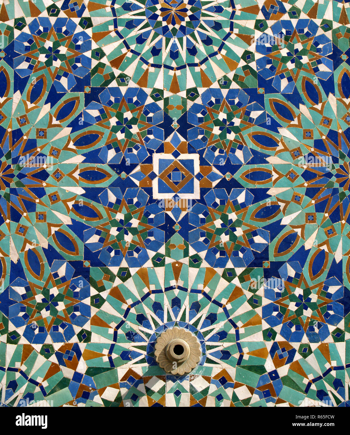 Morocco Marrakesh Typical old colorful Arabesque - Mauresque glazed ...