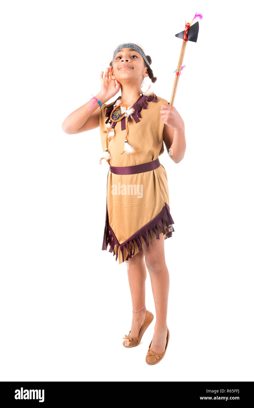 Native american costume Stock Photo - Alamy