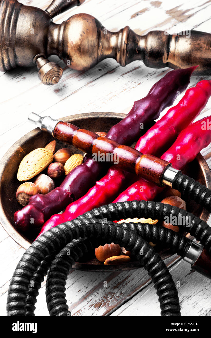 hookah shisha with nut Stock Photo - Alamy