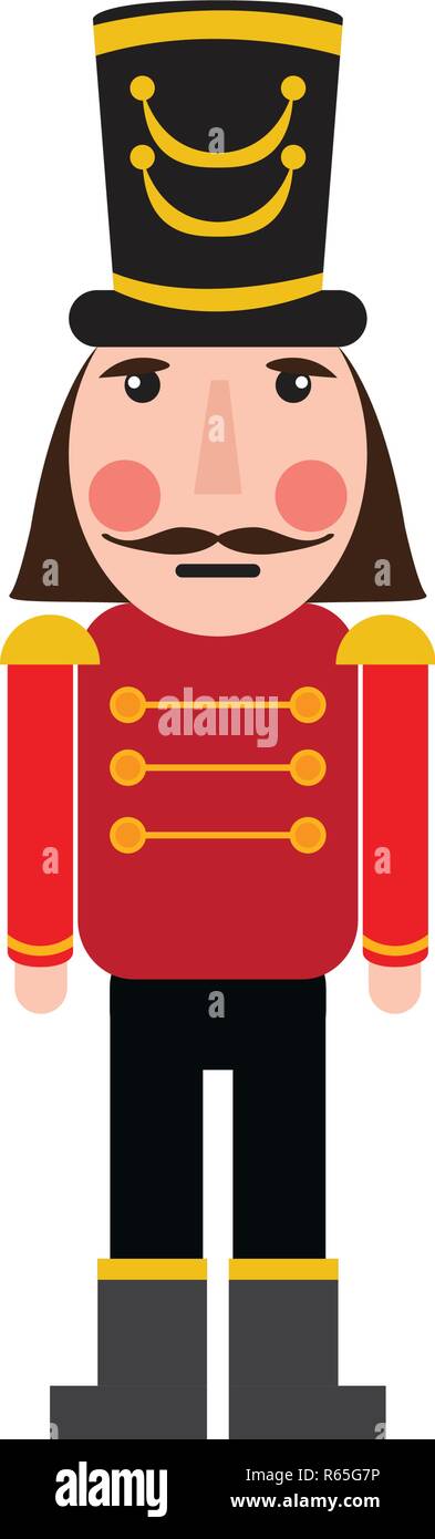 Nutcracker on white Stock Vector Images - Alamy