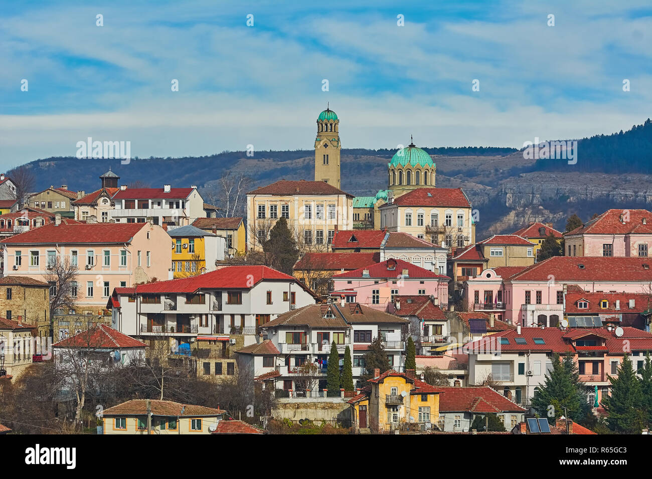 Panoramic View of Veliko Tarnovo Stock Photo - Alamy