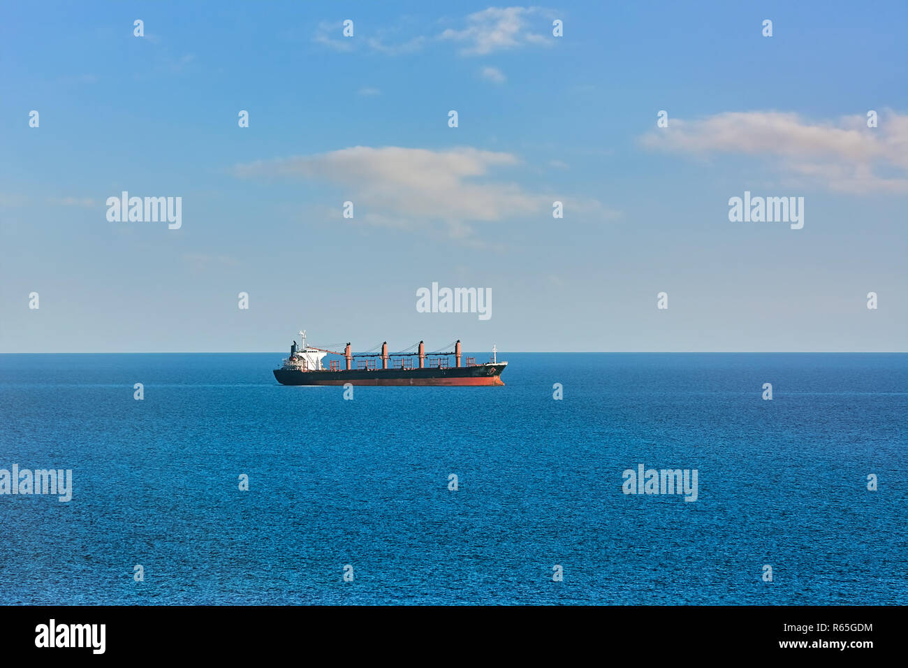Dry-cargo Ship in the Sea Stock Photo - Alamy