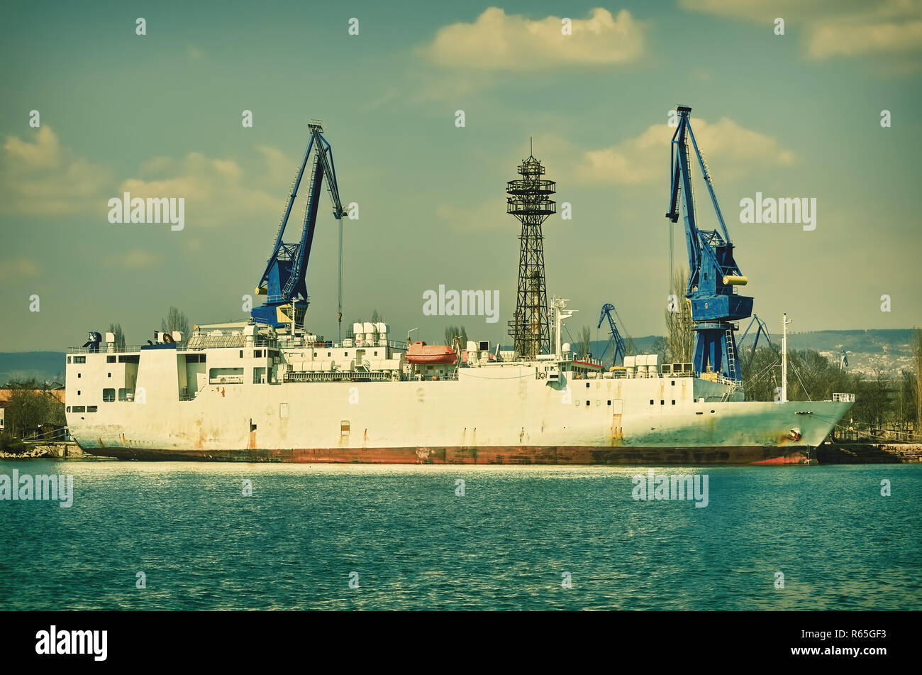 Livestock Carrier Ship Stock Photo - Alamy