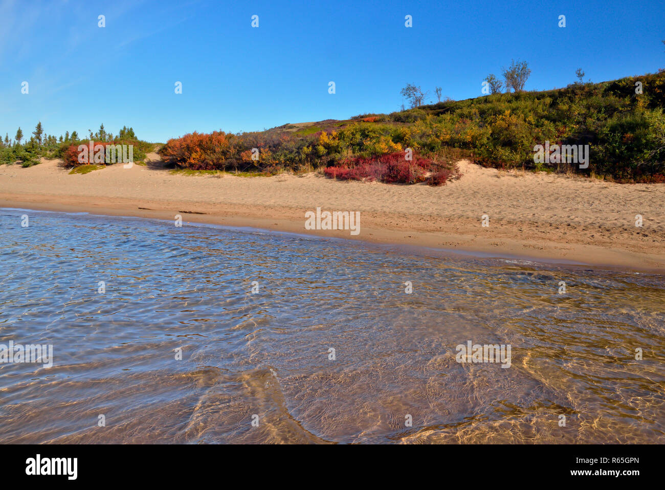 Ennadai Lake, Arctic Haven Lodge, Nunavut Territory, Canada Stock Photo ...