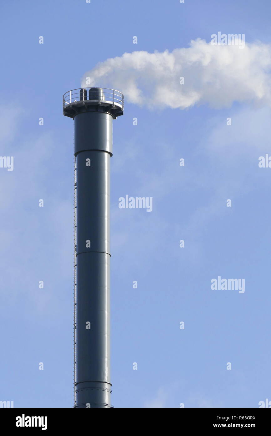 chimney of an industrial plant Stock Photo - Alamy