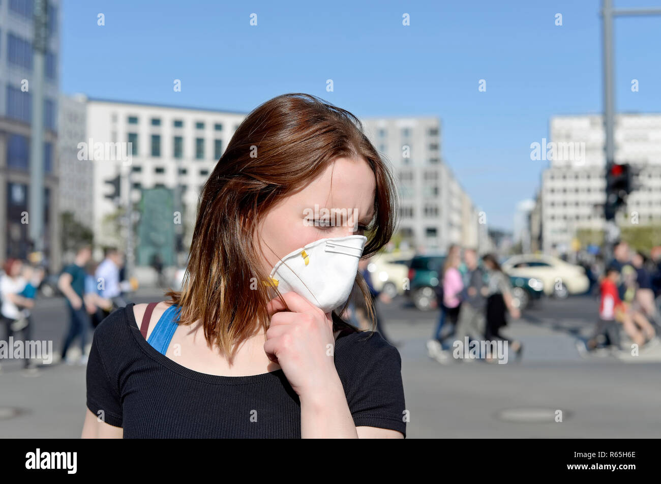 woman with surgical mask Stock Photo - Alamy