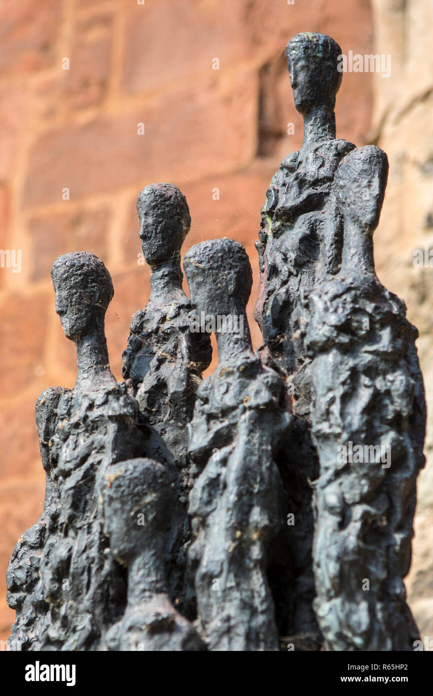 Coventry, UK - July 26th 2018: The Choir of Survivors statue inside the ...