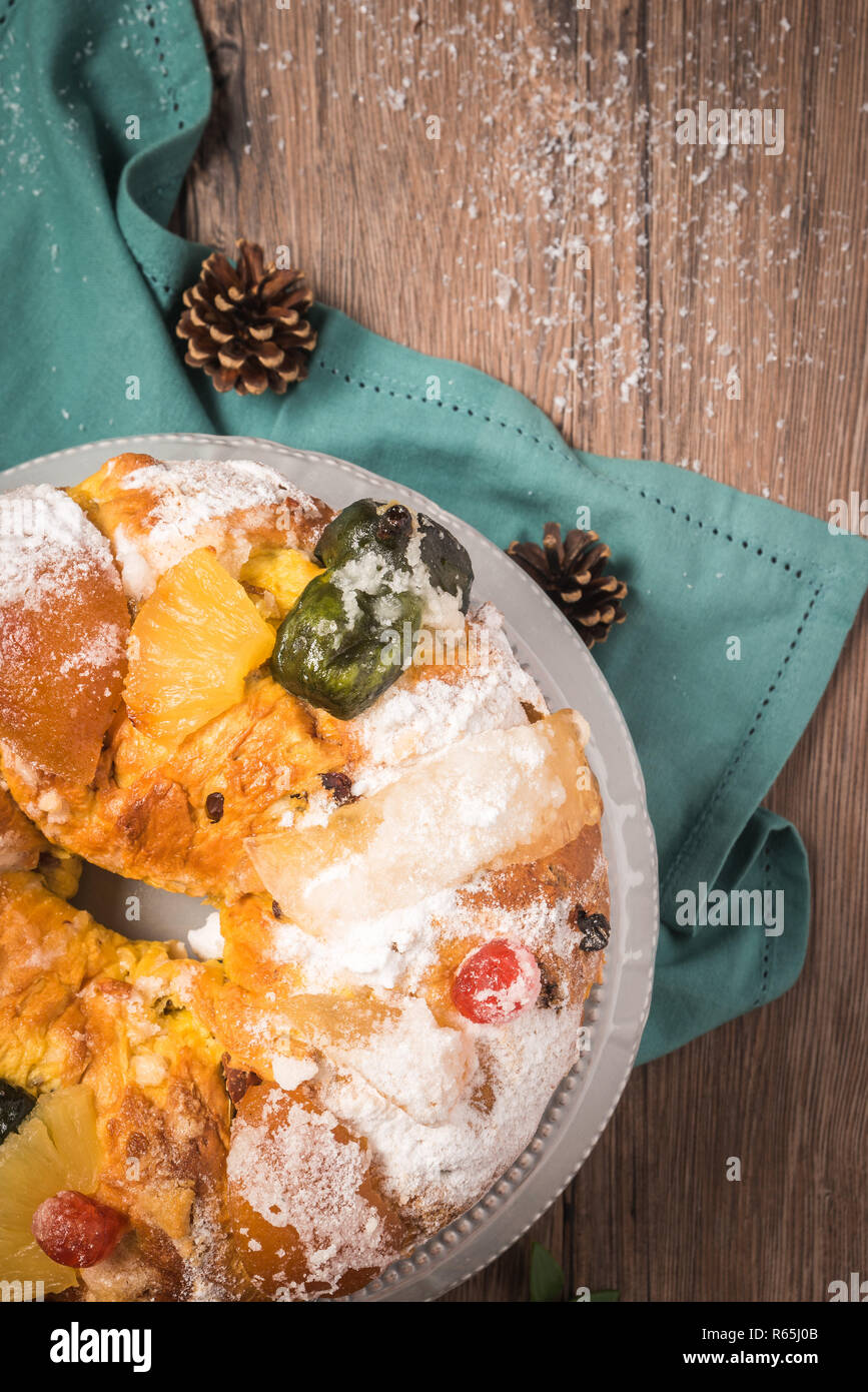 Bolo do Rei or King's Cake Stock Photo - Alamy