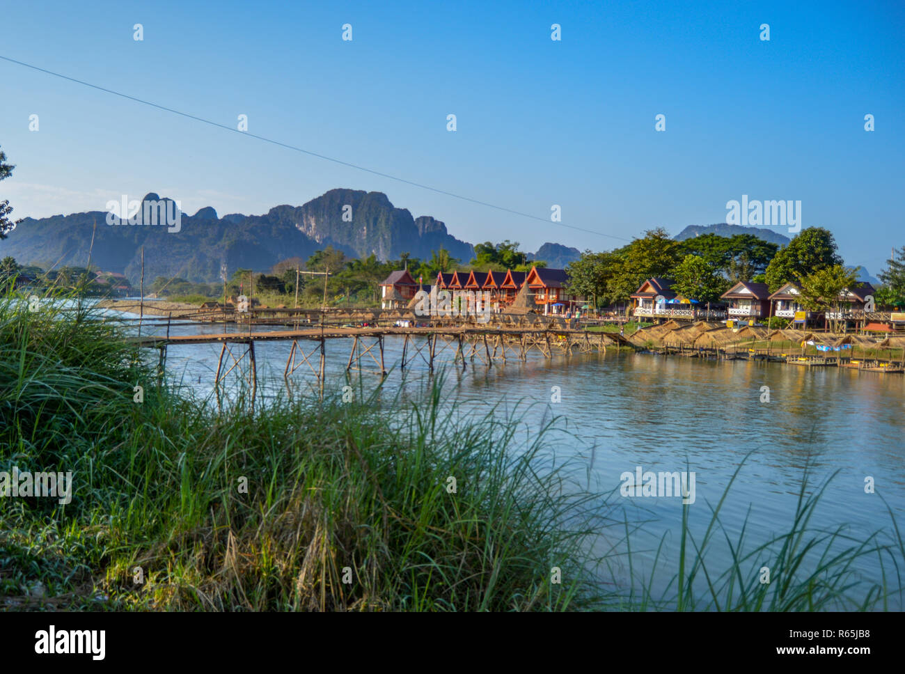 Wooden bidge hi-res stock photography and images - Alamy