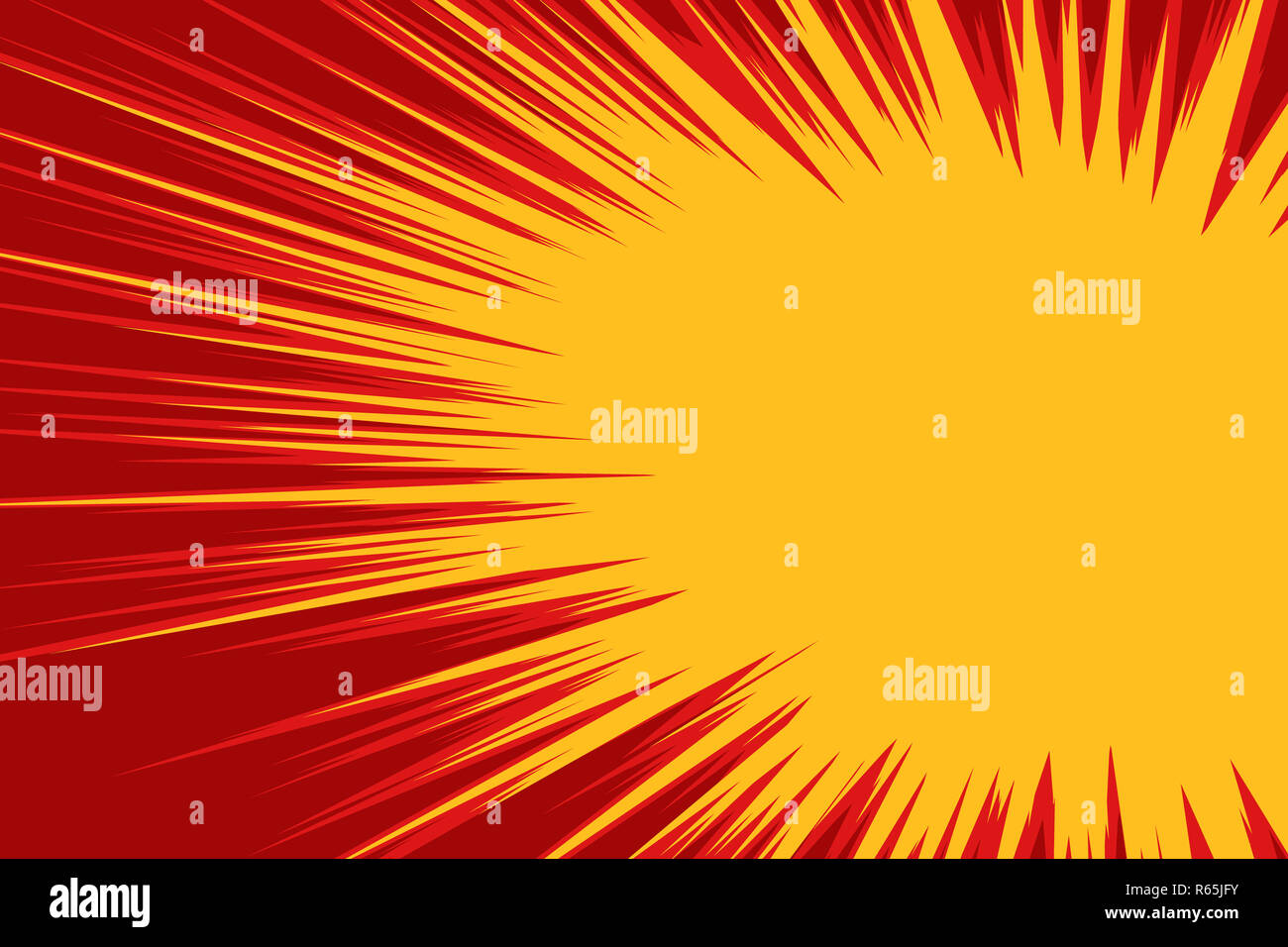 Red yellow explosion comic Stock Photo - Alamy