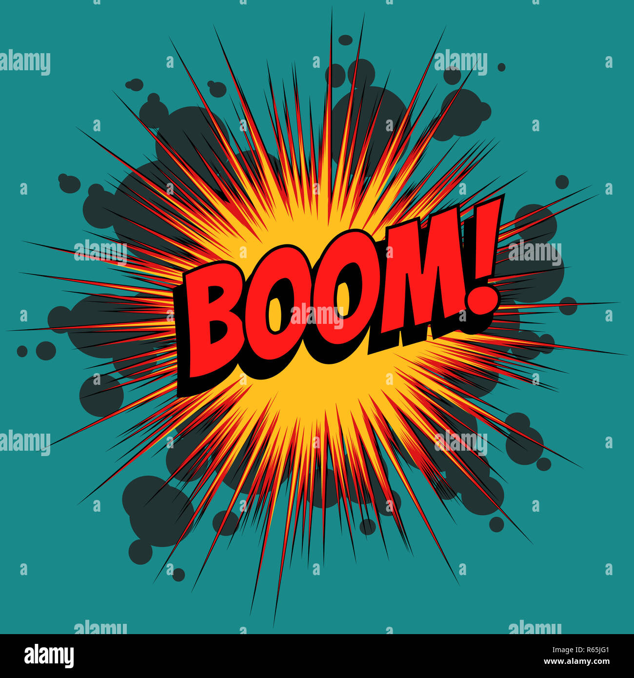 Boom comic book explosion Stock Photo - Alamy