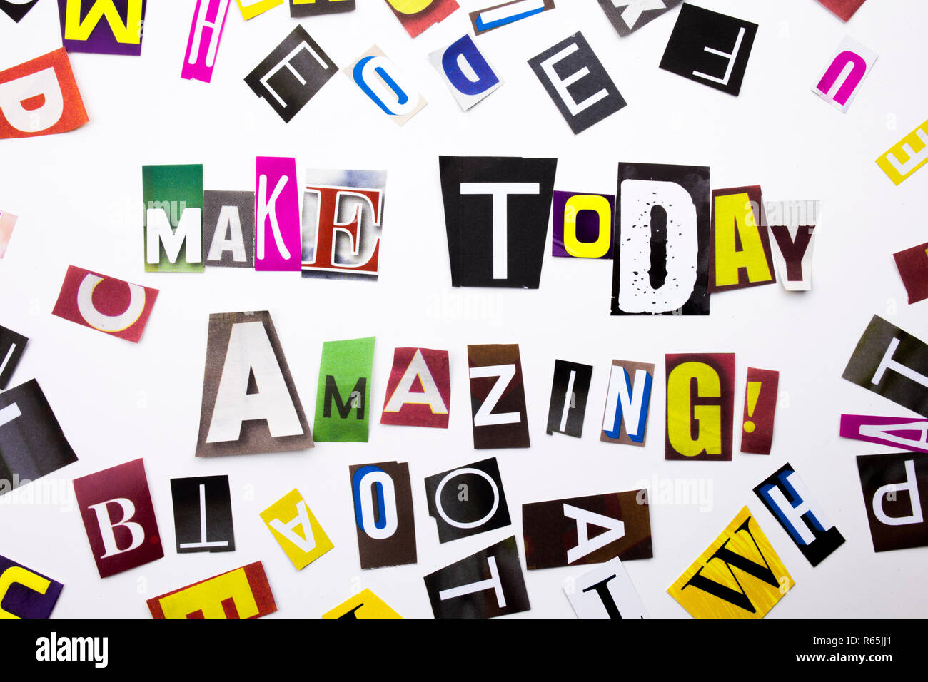 Positive words newspaper hi-res stock photography and images - Alamy