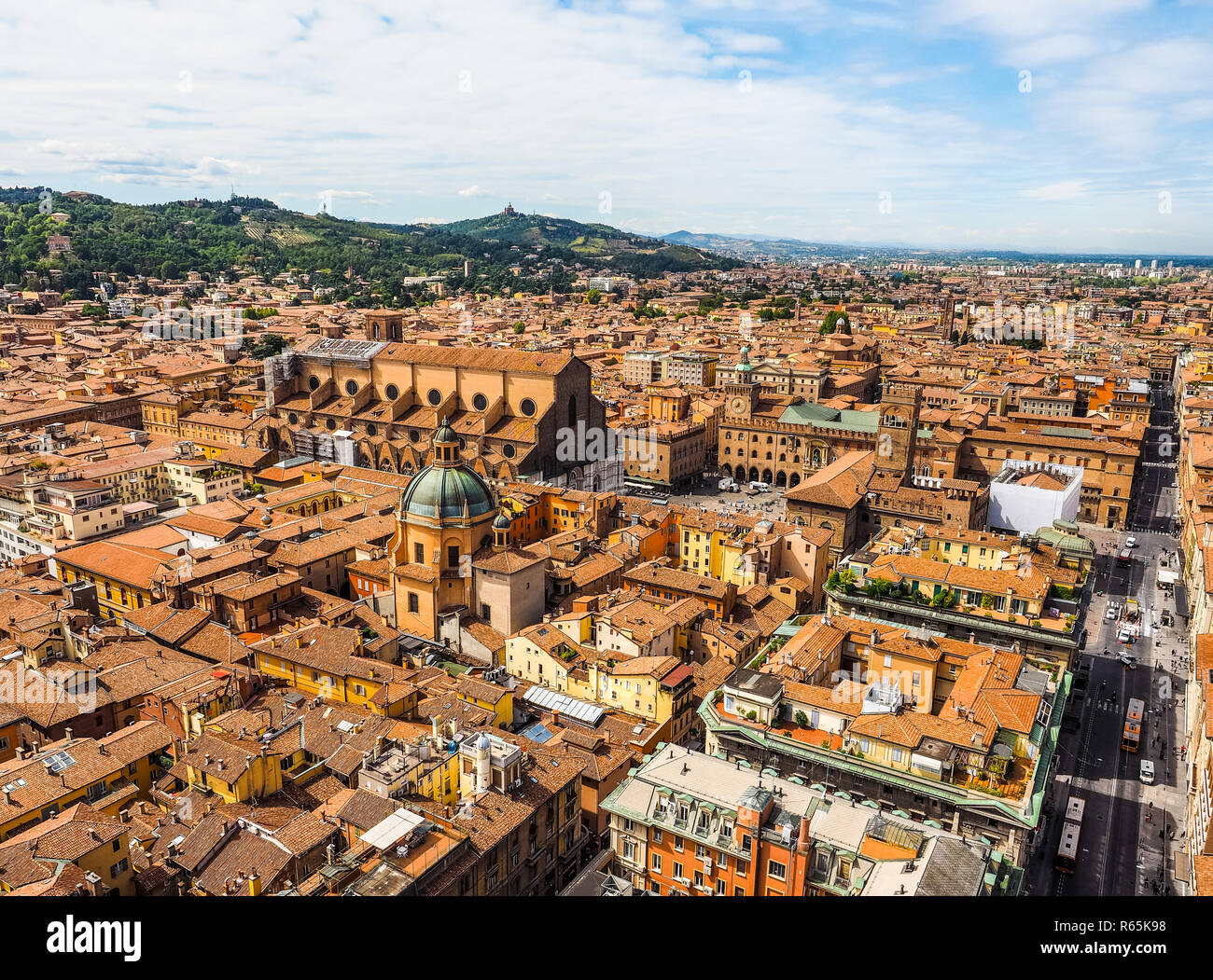 Aerial view of Bologna (hdr Stock Photo - Alamy