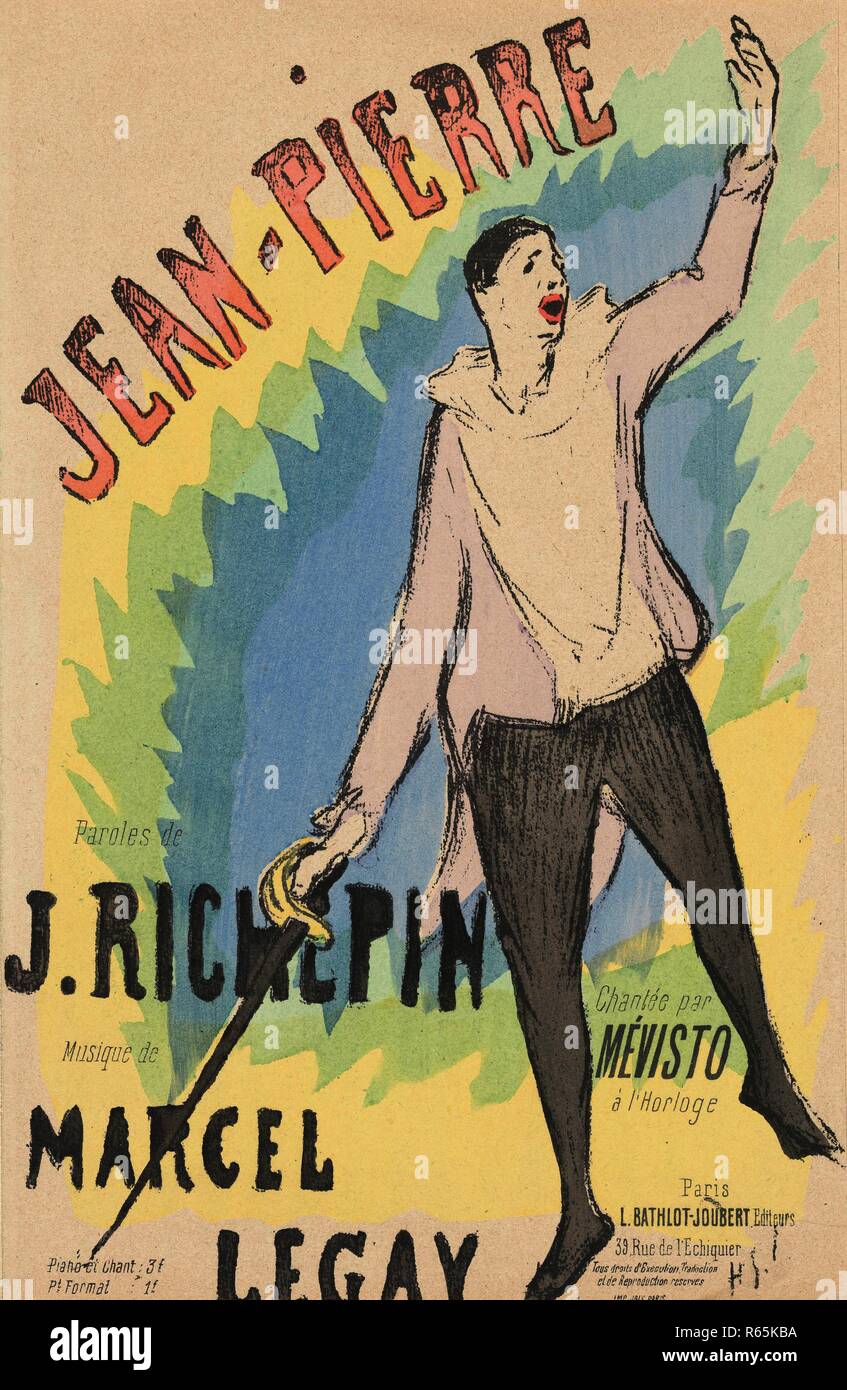 Sheet music Jean-Pierre by J. Richepin and Marcel Legay, performed by ...