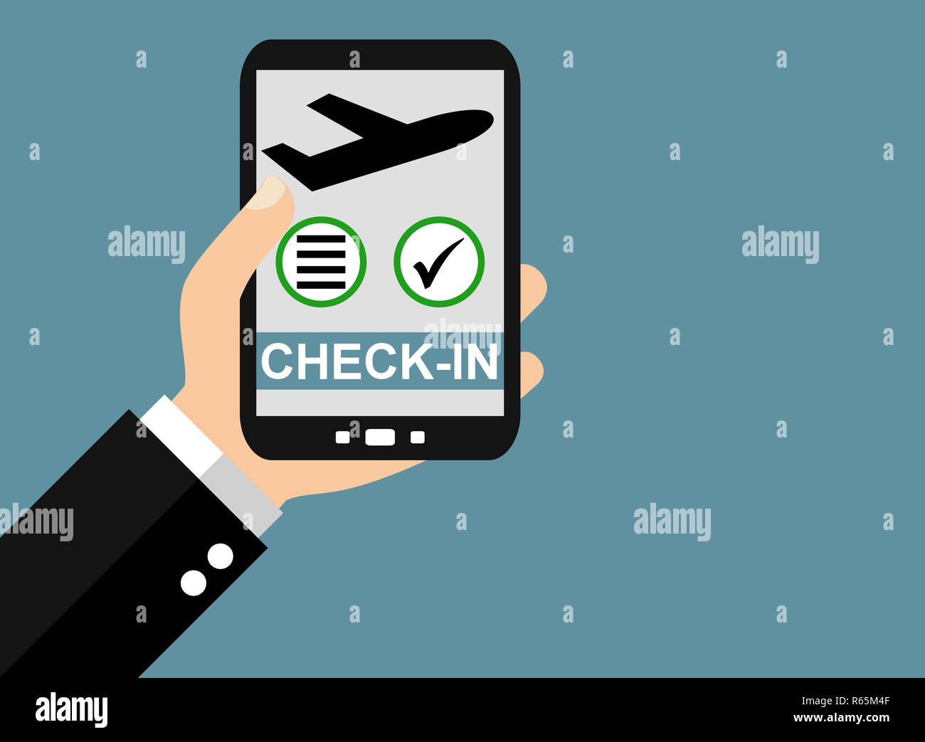 Checkin icon hi-res stock photography and images - Alamy