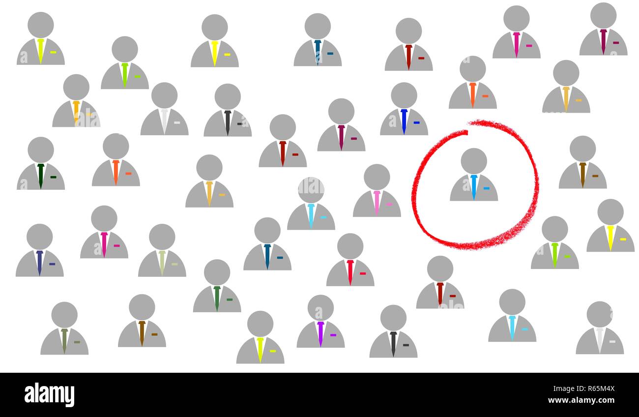 find the right candidate Stock Photo - Alamy