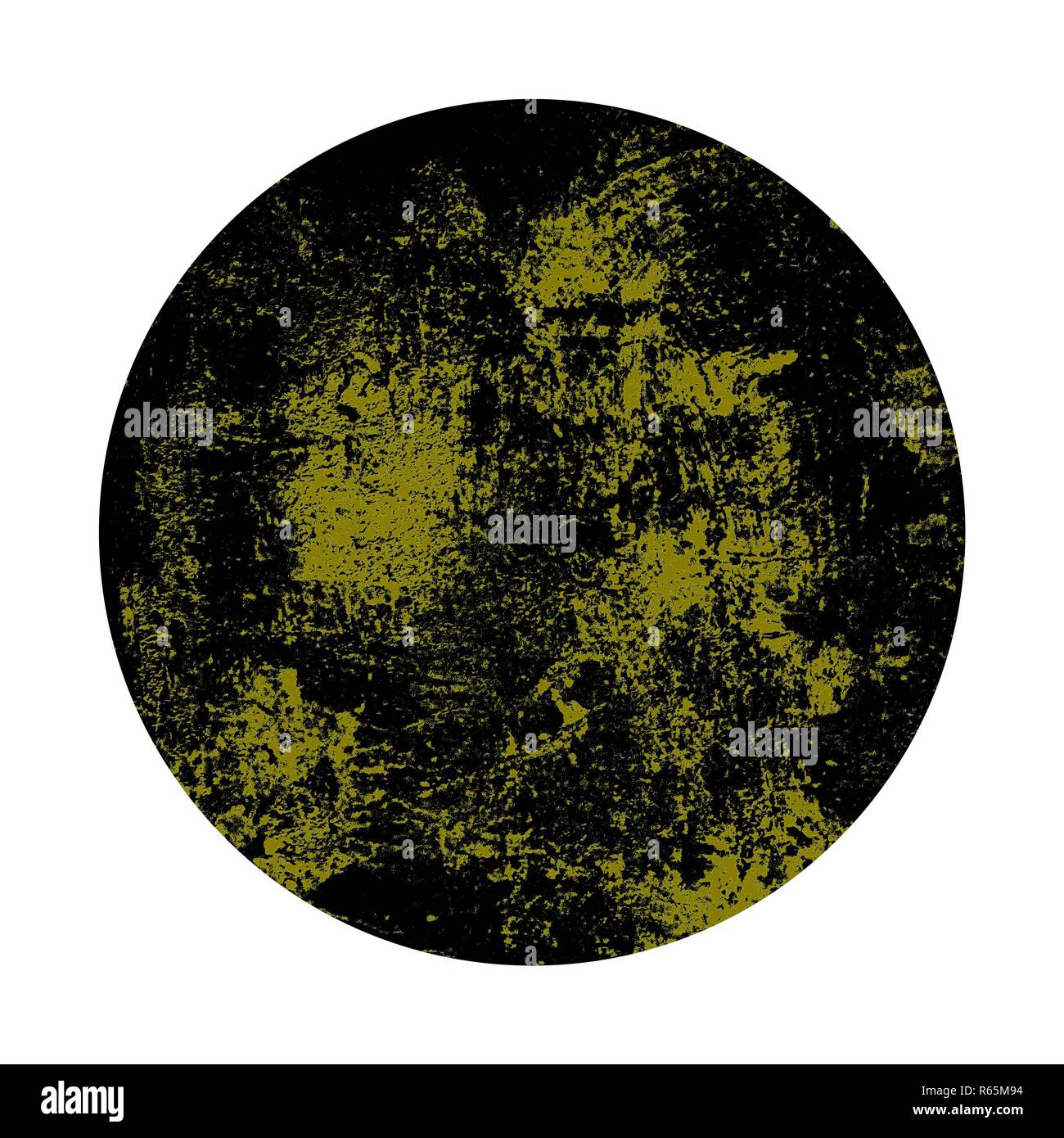 grunge circle yellow black Stock Photo - Alamy