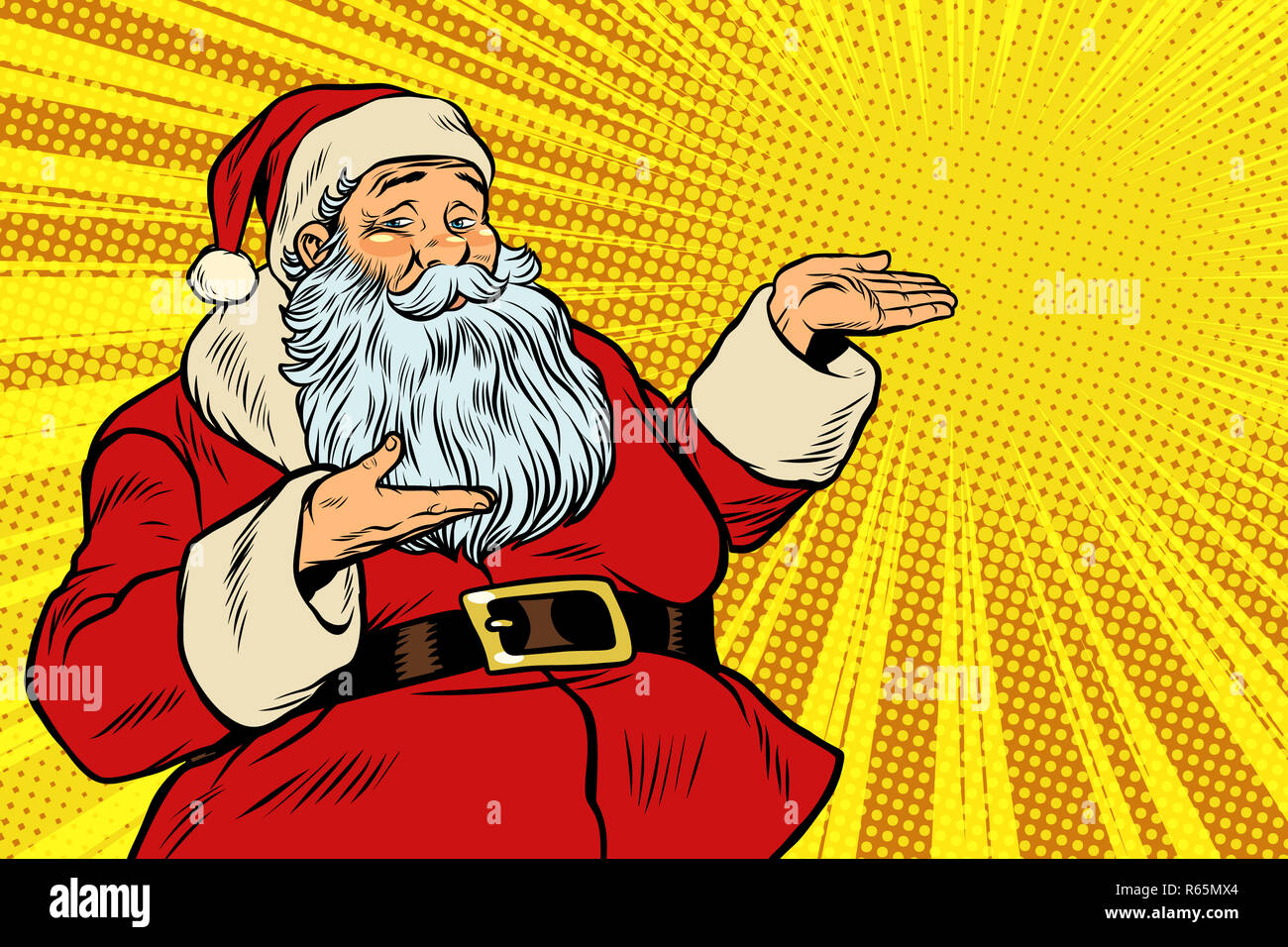 Santa Claus copy space template Stock Photo - Alamy