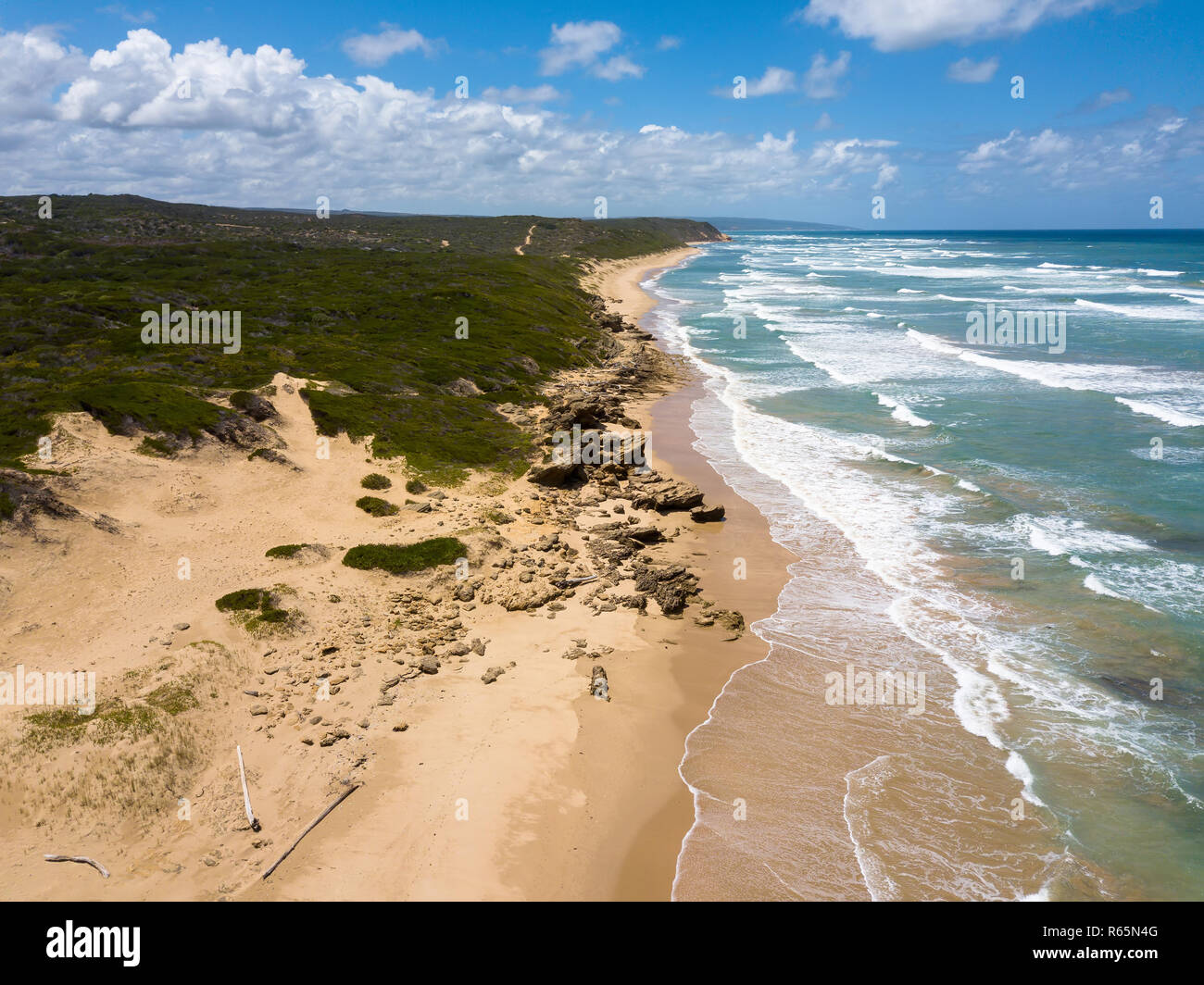 Aerial photo of an amazingly beautiful and lonely sea landscape Stock ...