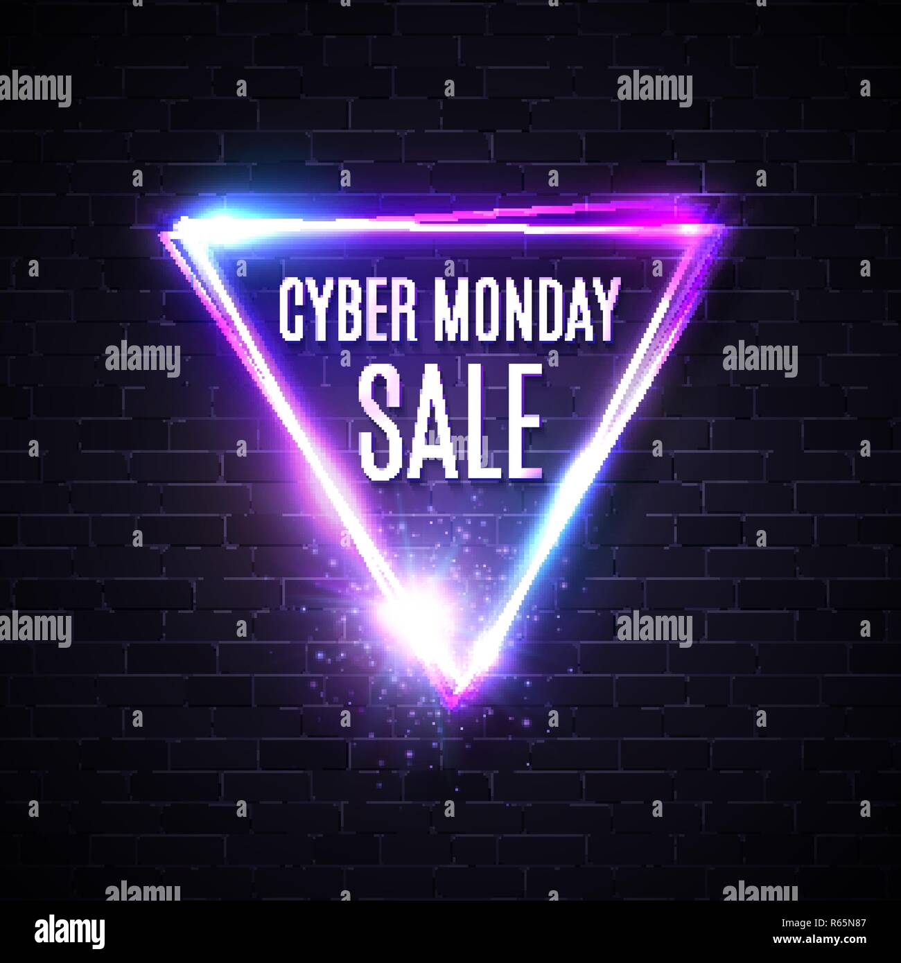 Cyber triangle design Stock Vector Images - Alamy