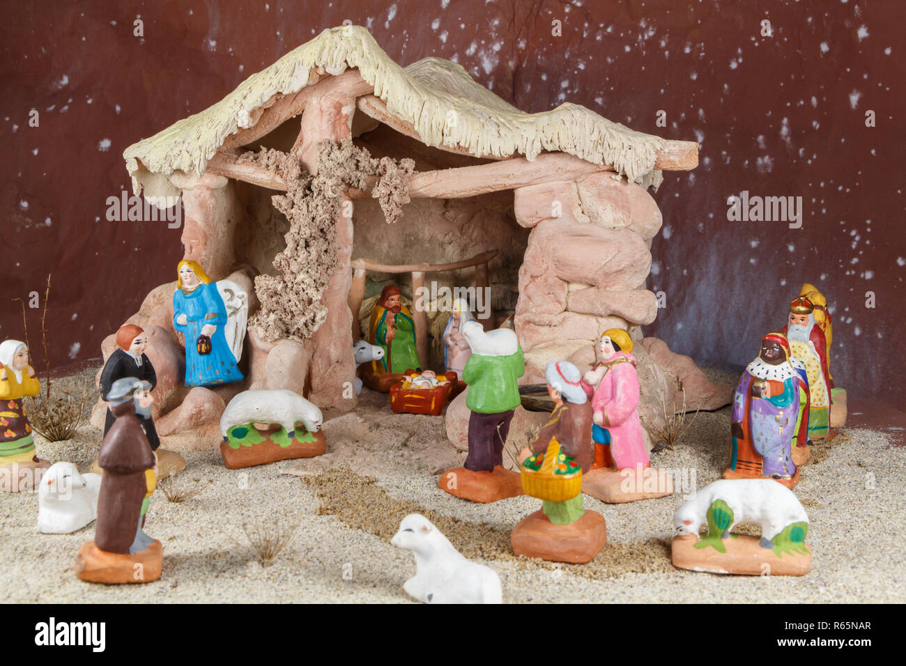 Christmas crib the shepherd hi-res stock photography and images - Alamy