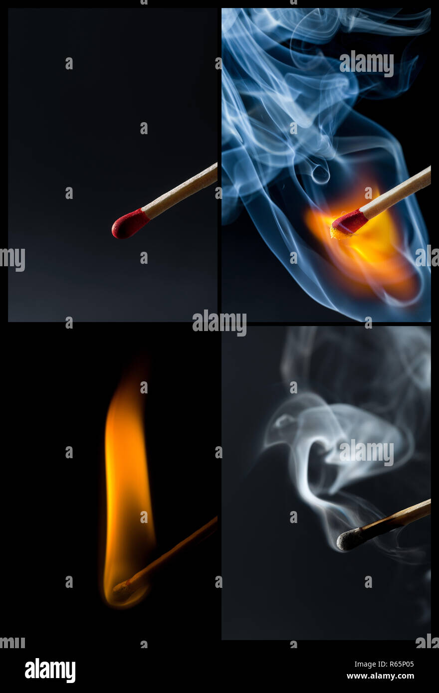 The four stages of fire hi-res stock photography and images - Alamy