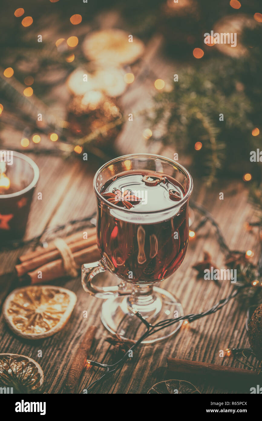 Traditional drink on winter holiday Stock Photo - Alamy