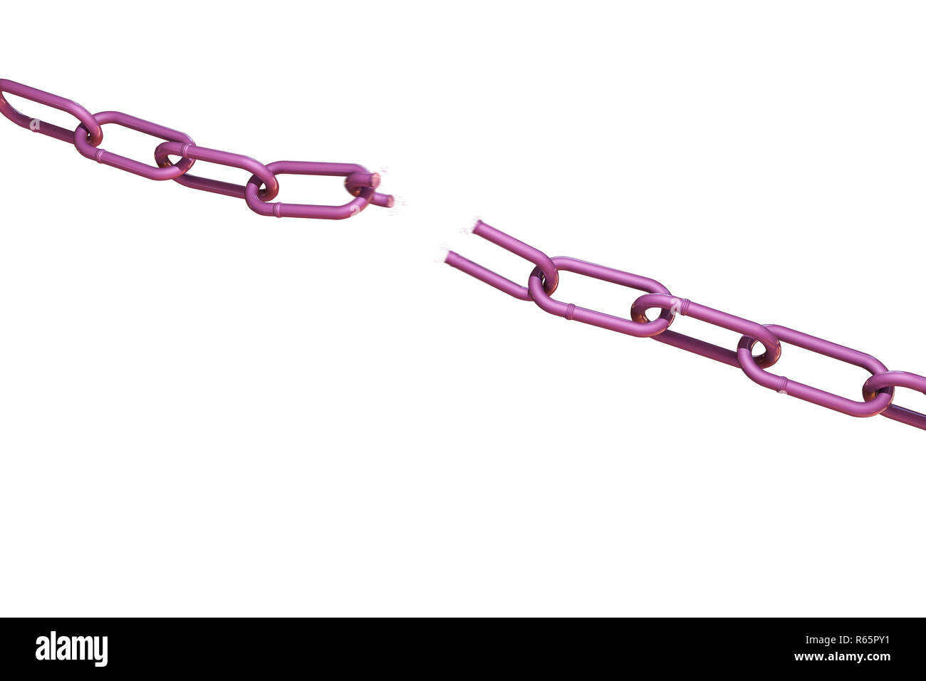 Broken link background Cut Out Stock Images & Pictures - Alamy