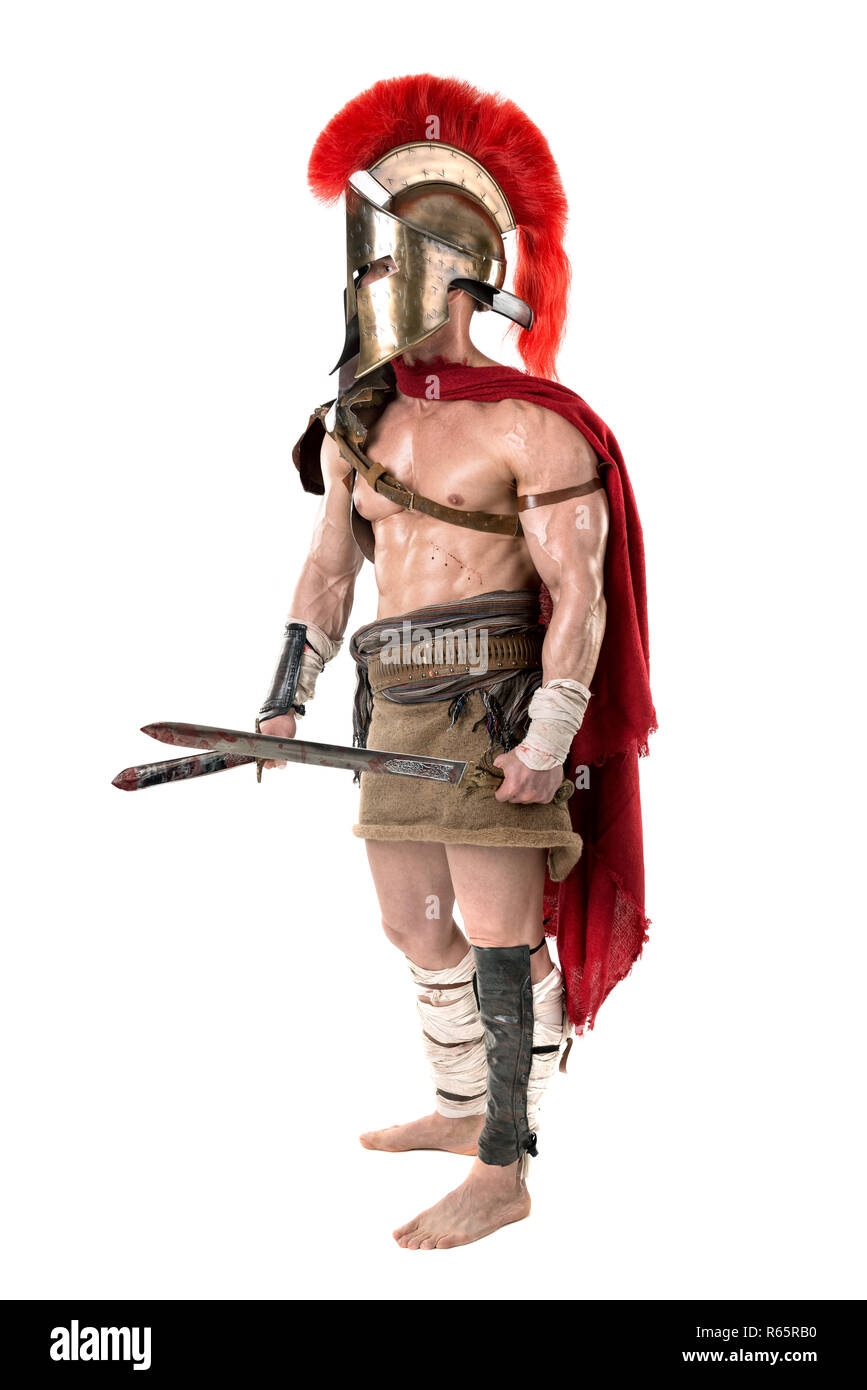 Ancient soldier or Gladiator Stock Photo - Alamy