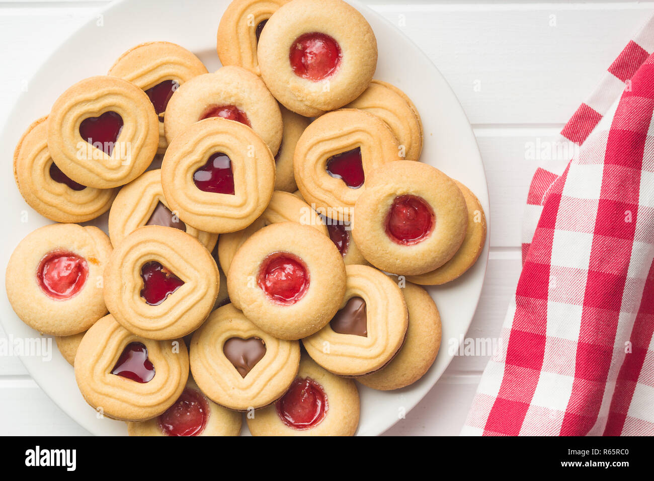 Sweet jelly cookies Stock Photo - Alamy
