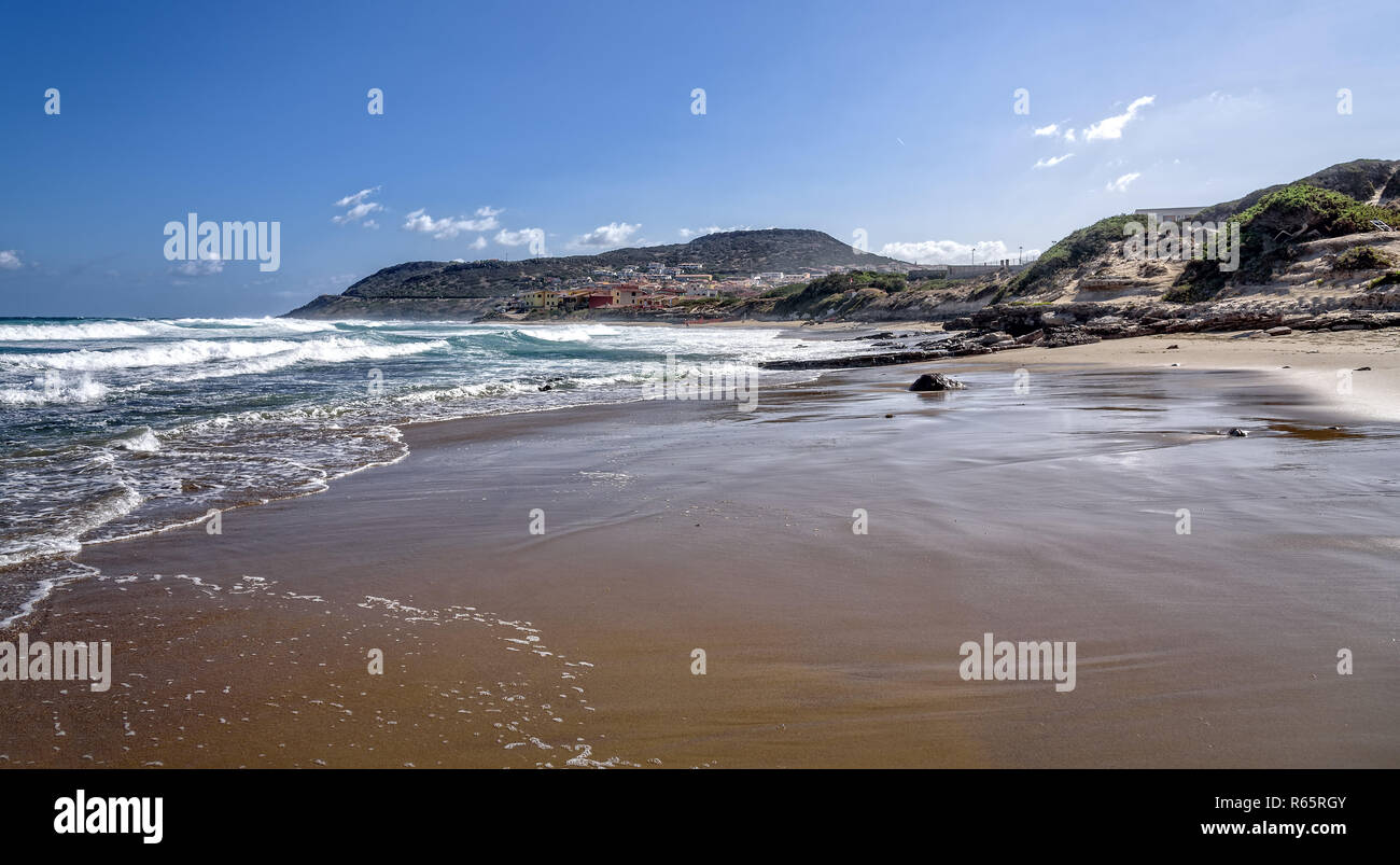 wave beach sand mediterranean shore Stock Photo - Alamy