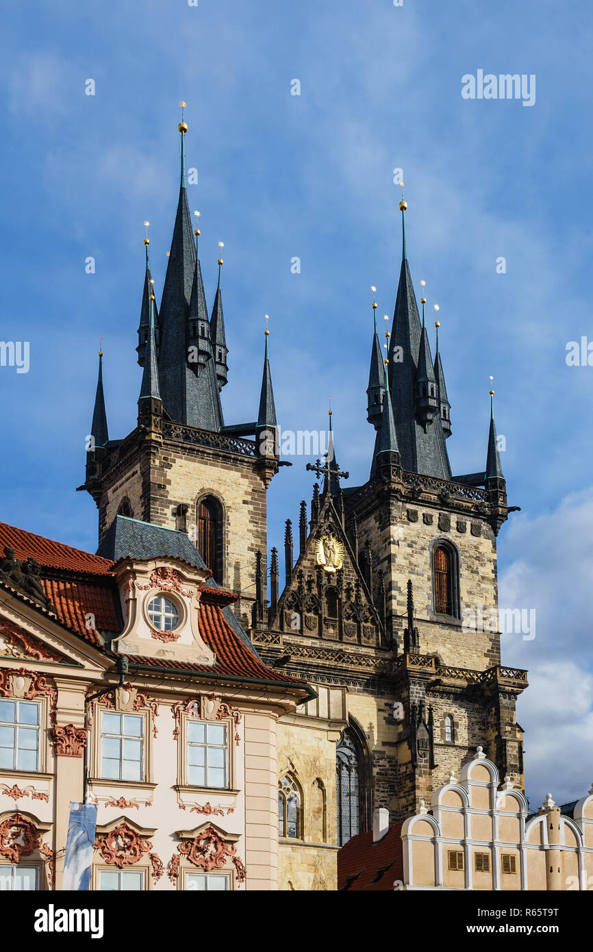 historic buildings in prague,czech republic Stock Photo - Alamy
