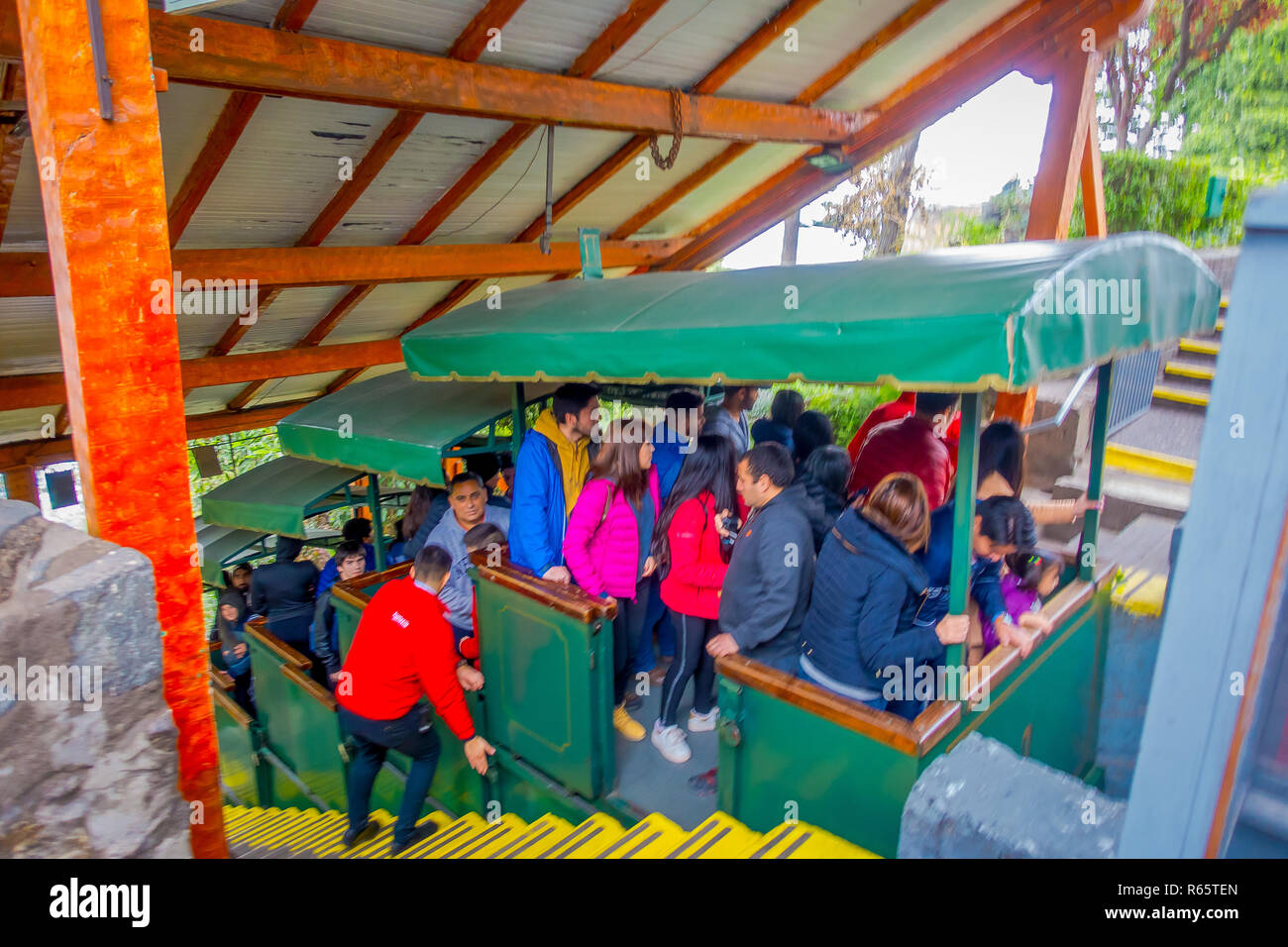 Funicular railway santiago chile hi-res stock photography and images ...