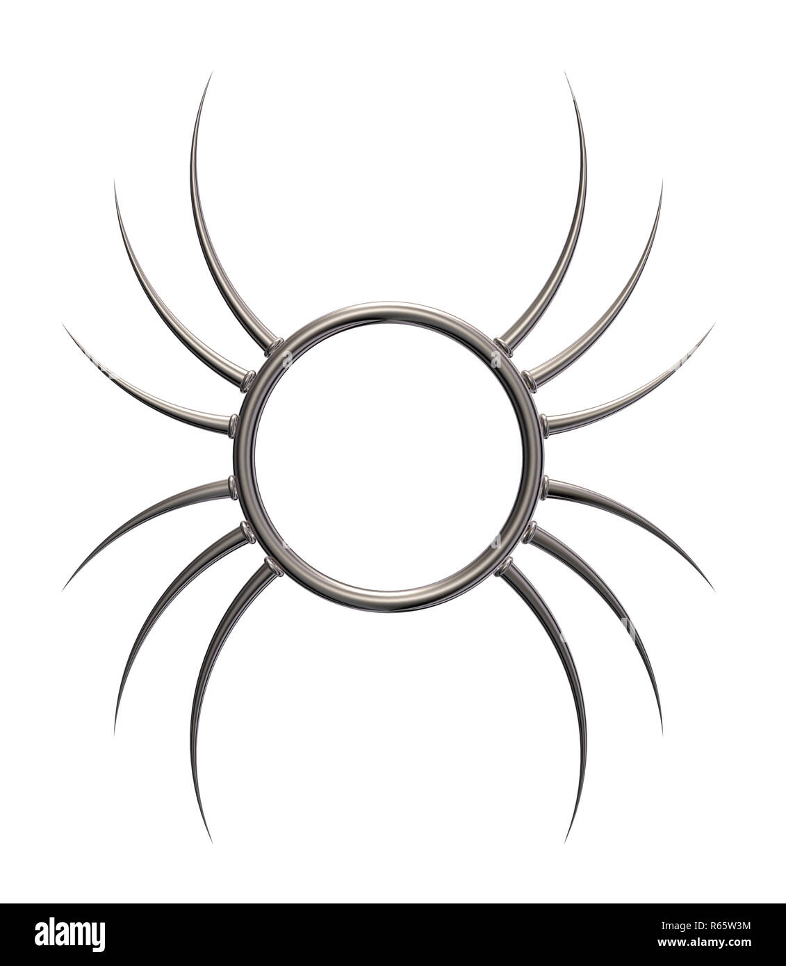 metal ring with spikes Stock Photo - Alamy